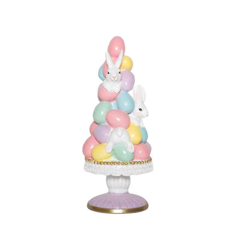 Rabbit Egg Tree on Cupcake, 28cm